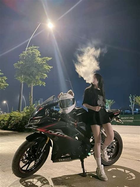 Girl Riding Motorcycle Motorbike Girl Aesthetic Bike Moped Pretty