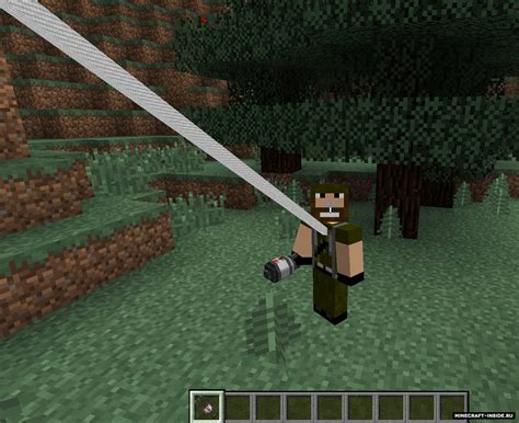 Grappling Hook 1 7 10 Моды для Майнкрафт Minecraft Inside