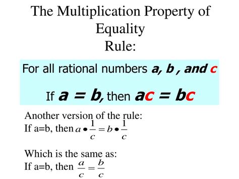 Ppt 3 2 Multiplication Property Of Equality Mpe Powerpoint Presentation Id 6312212