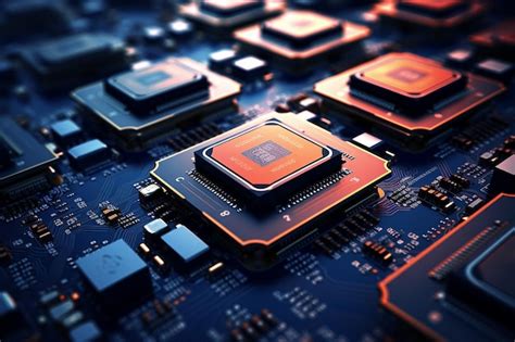 Premium Photo Close Up Of Server Processors Cpus