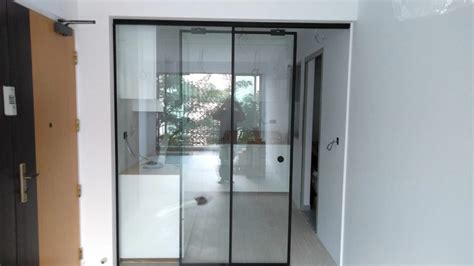 Sleek And Functional Kitchen Sliding Glass Door Glass Panel Enhance