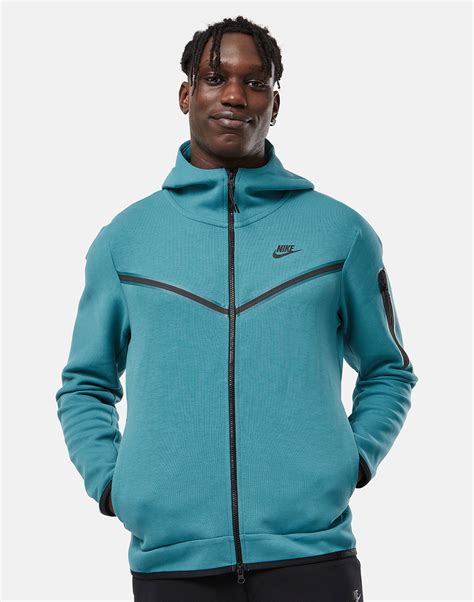 Nike Mens Tech Fleece Full Zip Hoodie Blue Life Style Sports Eu
