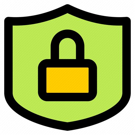 Shield Padlock Cyber Security Protection Icon Download On Iconfinder
