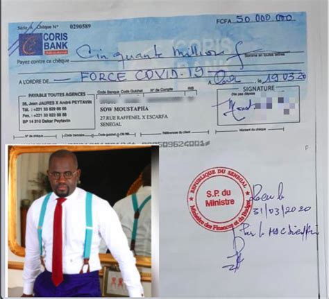 Le Jeune Consultant En Finances Moustapha Sow Dégaine 50 Millions Fcfa