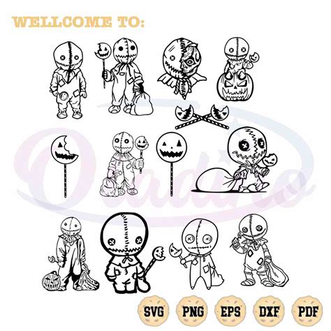 Trick R Treat Bundle Halloween Movie Svg Graphic Designs Files