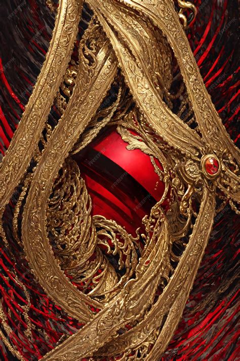 Premium Ai Image Gold And Ruby Background