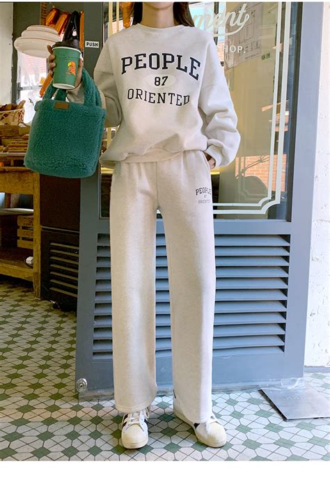 메이블루 피플 기모 트레이닝 Set