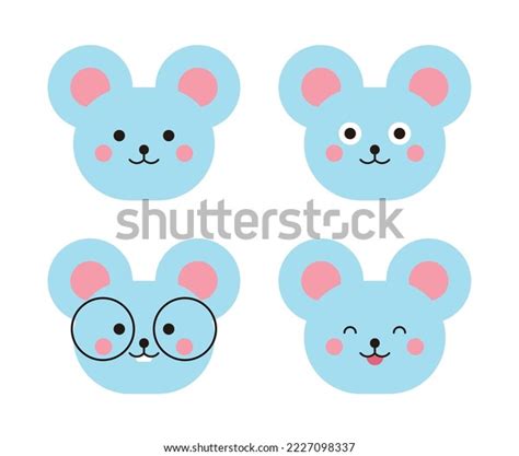 Cute Smiling Mouse Illustration Character Icon Stock Vector Royalty