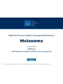 NCCN Clinical Practice Guidelines In Oncology NCCN Nccn Clinical Practice Guidelines In