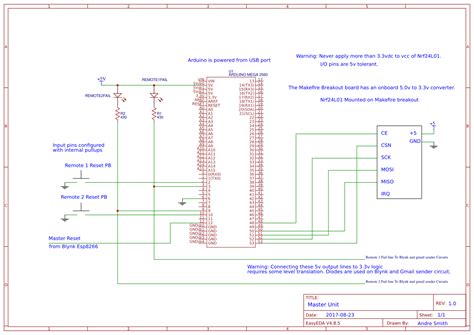Alarm System Using Arduino And Nrf24l01 Easyeda Open Source Hardware Lab