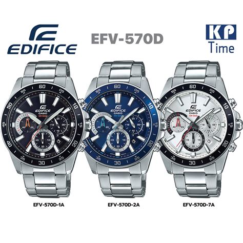 Casio Edifice นาฬิกาข้อมือผู้ชาย สายสแตนเลส รุ่น Efv 570d ของแท้ประกันศูนย์ Cmg Kptime Thaipick