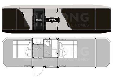 Etong T40f 38m² Aluminum Alloy Mobile Prefabricated House Etong