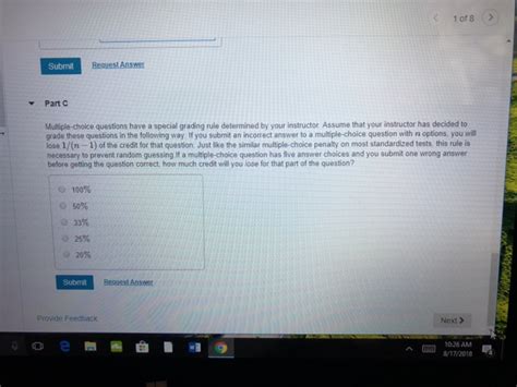 Solved Submit Part C Multiple Choice Questions Have A