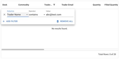 How To Detect In Filter When User Swap Column As I Want To Clear