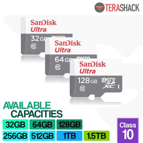Sandisk Micro SD Card Ultra Memory 32GB 64GB 128GB 256GB 512GB 1TB