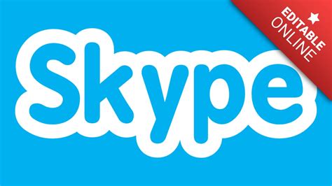 Skype Logo Generator | Text Effect