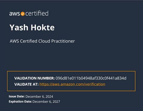 Yash Hokte On Linkedin Awscertified Cloudpractitioner