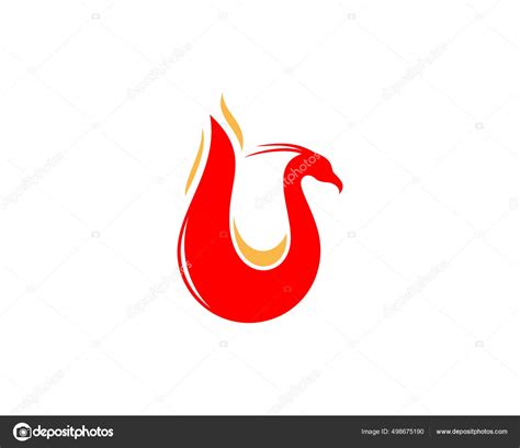 Phoenix Fire Flame Shape Logo Stock Vector By ©skyace 498675190