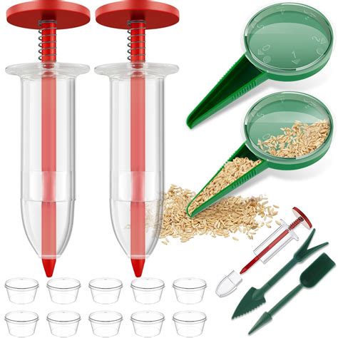 Austok 16pcs Mini Sowing Seed Dispenser Sower Manual Handheld Seed