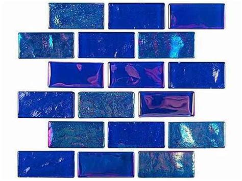 Equinox 1x2 Glass Pool Tile Dark Blue By Dg Pool Supply