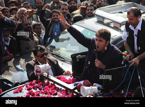 Lahore Pakistan 20th Jan 2017 Bilawal Bhutto Zardari Chairman Of