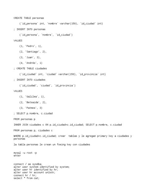 Conexion Sql Y Xamp A Data Base Pdf Informática
