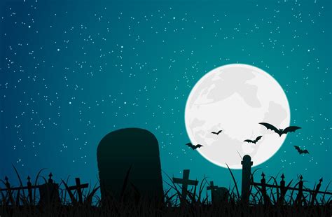 Halloween Graveyard 263095 Vector Art At Vecteezy