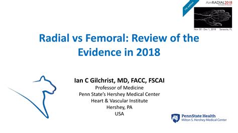 Pci And Aimradial 2018 Radial Vs Femoral Review Of The Evidence In