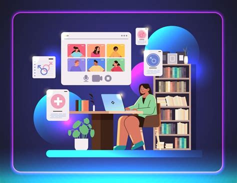 Premium Vector Woman Gives Online Lecture About Sexual Health