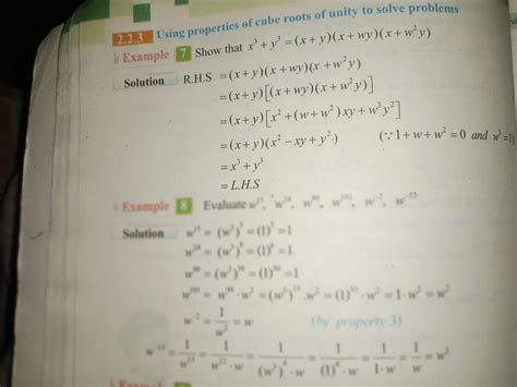 SOLUTION Using Properties Of Cube Roots Of Unity To Solve Problem Studypool