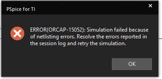 TPS543A22 Netlisting Errors When Attempting To Recreate Webench Circuit Simulation Hardware