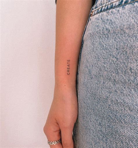 Side Wrist Tattoo Words