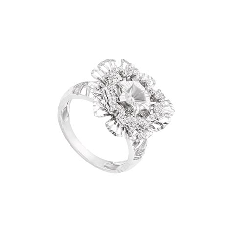 Nhẫn Vàng Trắng Ý 18k đính đá Cz Pnj Xm00w000930