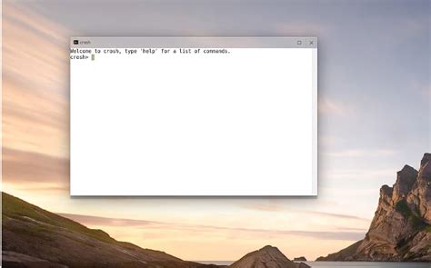 Crosh Window Puts Chrome Oss Terminal In A Chrome App Chrome Story