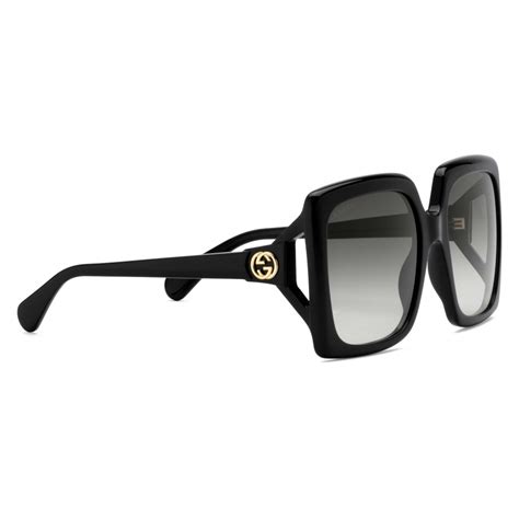 Gucci Square Sunglasses Black Gray Gucci Eyewear Avvenice