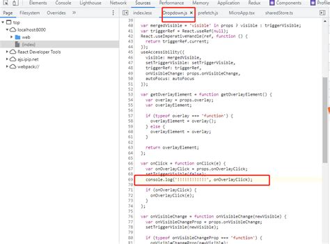Dropdown组件未删除console log Issue 36841 ant design ant design GitHub