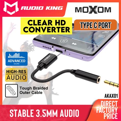 MOXOM Adapter Earphone Type C To 3 5mm Gaming AUX Wire Audio Jack USB C Converter OTG Cable