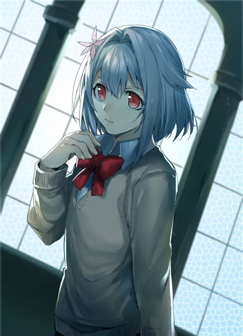 Safebooru 1boy Androgynous Bow Erubo Flower Hair Ornament Long