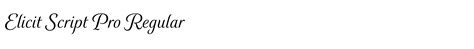 elicit script font webfont and desktop myfonts