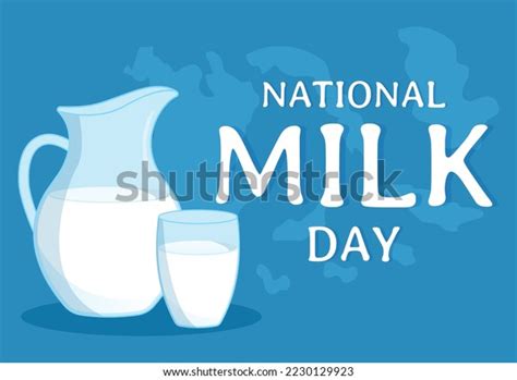Happy Milk Day Celebration Splash Drop Stock Vector Royalty Free
