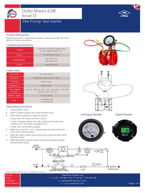 608 D En Ds Fire Pump Test Meter Fm Pdf