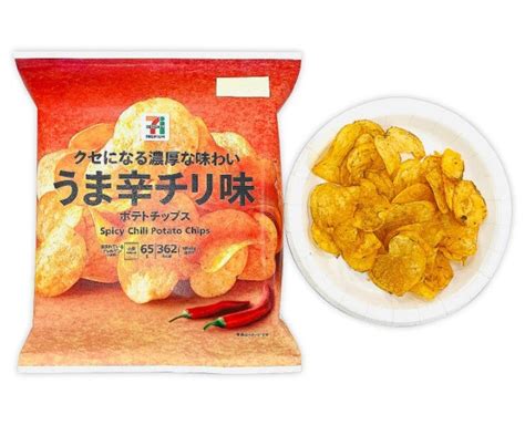 7 Eleven Japan Spicy Chili Potato Chips Saku Saku Mart