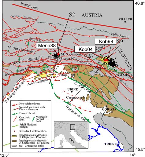 Schematic Geological Map Modified From Ponton 2010 With The Main