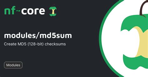 Modulesmd5sum
