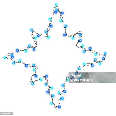 동그라미 모양과 텍스트 공간 어두운 배경에 고립의 크리스마스 트리 문자열 화 환 현실적인 크리스마스 새 해 파티 장식 투명 전구 장식입니다 빛 테두리 0명에 대한 스톡 벡터