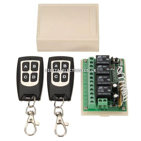 Channel Wireless Rf Remote Control Relay Module Digitalelectronics