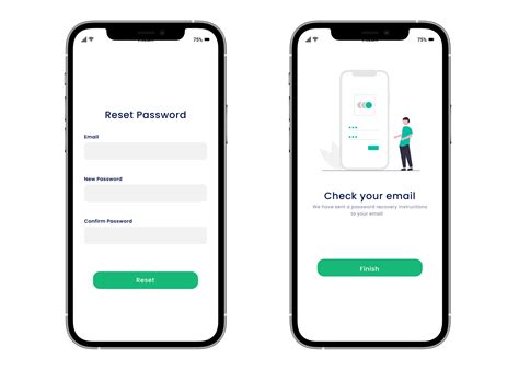 Reset Password Ui Screen Behance
