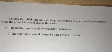 Solved Write A C Language Program To Implement A Digital Chegg Com