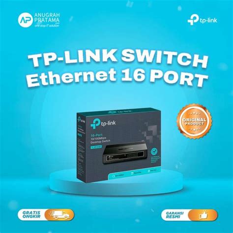 Jual Tp Link Switch Ethernet 10 100mbps 16 Port Sf1016d Di Seller Anugrahpratamacom Mulyorejo