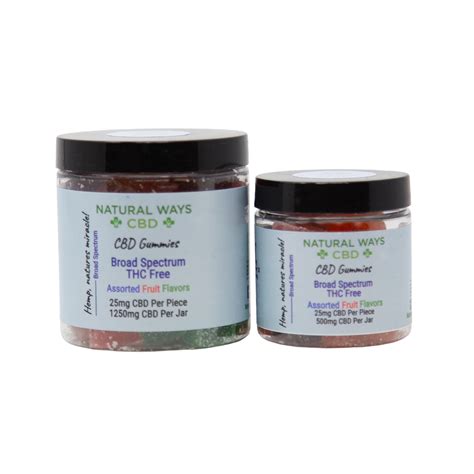 Broad Spectrum 25mg Gummies Natural Ways Cbd